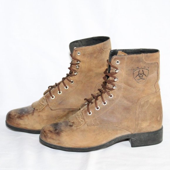 Ariat | Shoes | Ariat Ats Heritage Lacer Ii Brown Leather Lace Up ...